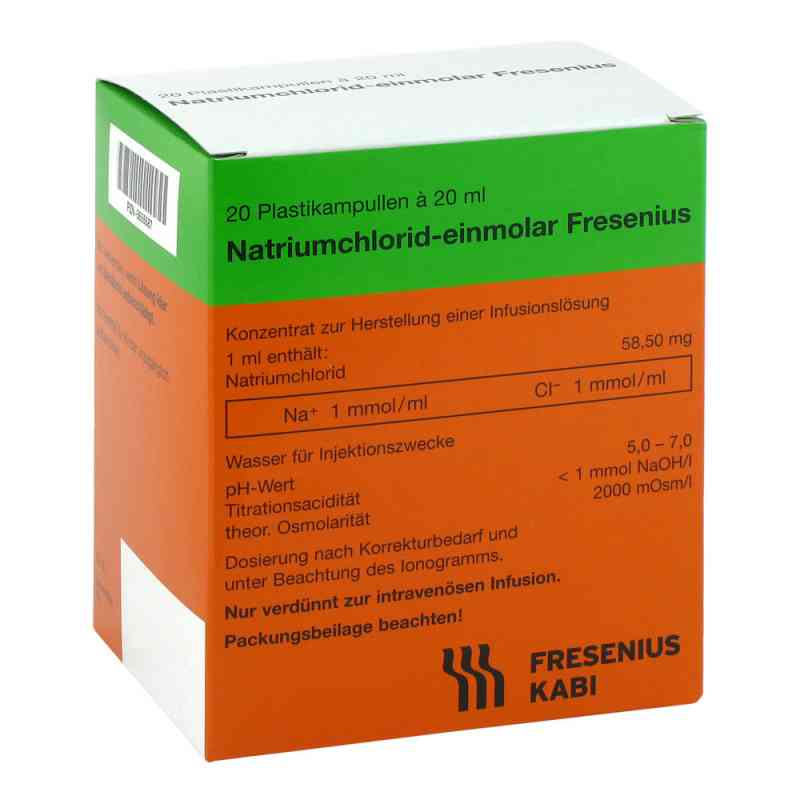 Kochsalzlösung Fres.5,85% Plastik Infusum -lsg.-konz. 20X20 ml