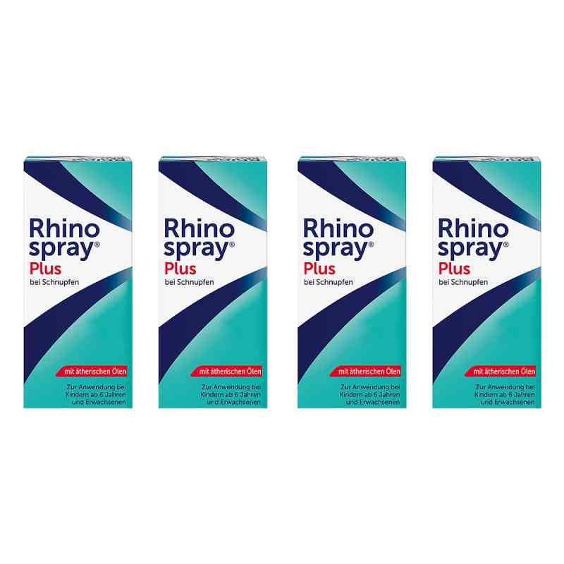 Rhinospray Plus Nasenspray bei Schnupfen & verstopfter Nase 4x10 ml