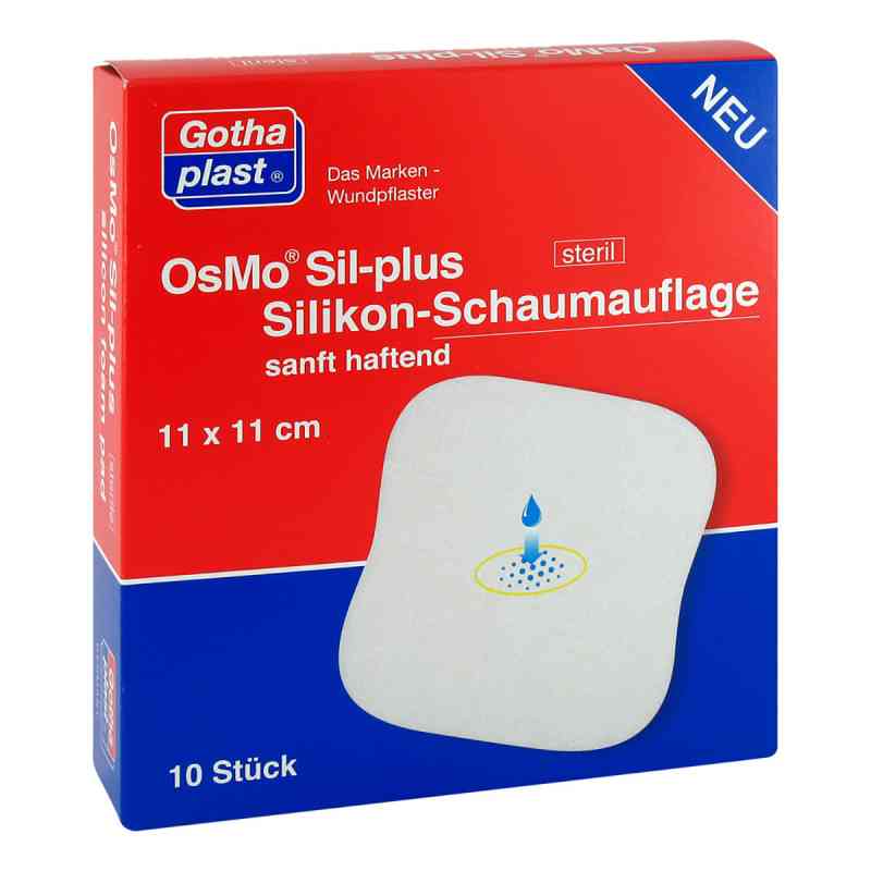 Osmo Sil-plus Silikonauflage 11x11 cm steril 10 stk