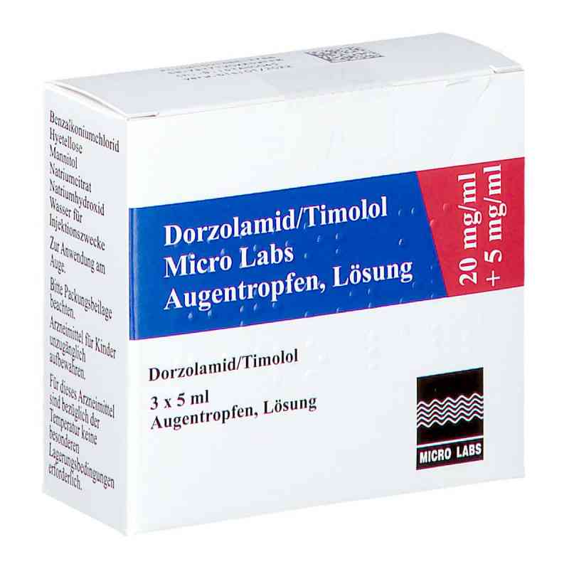 Dorzolamid/timolol Micro Labs 20 mg/ml+5 mg/ml Atr 3X5 ml
