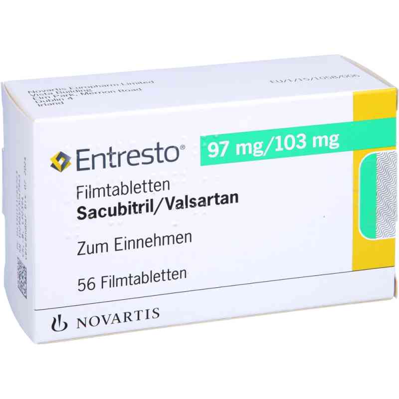 Entresto 97 mg/103 mg Filmtabletten 56 stk online kaufen