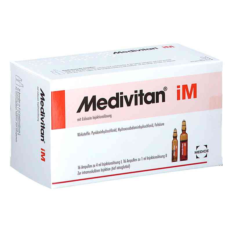 Medivitan iM mit Lidocain iniecto -lsg.i.amp.-paare 16 stk