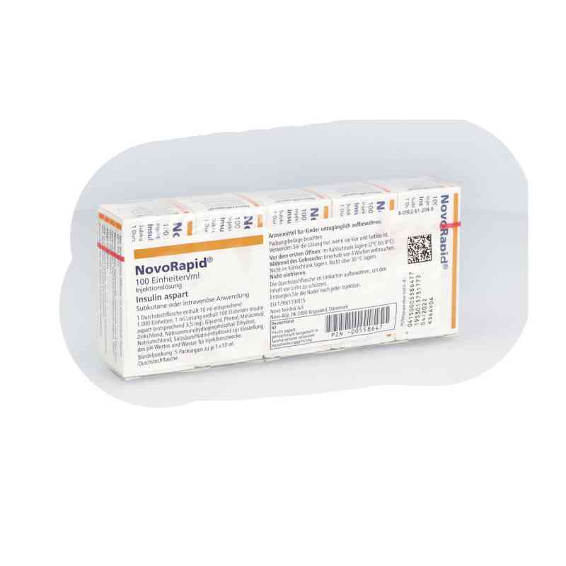 Novorapid 100 E/ml Injektionslösung i.e.Dsfl. 5X1X10 ml