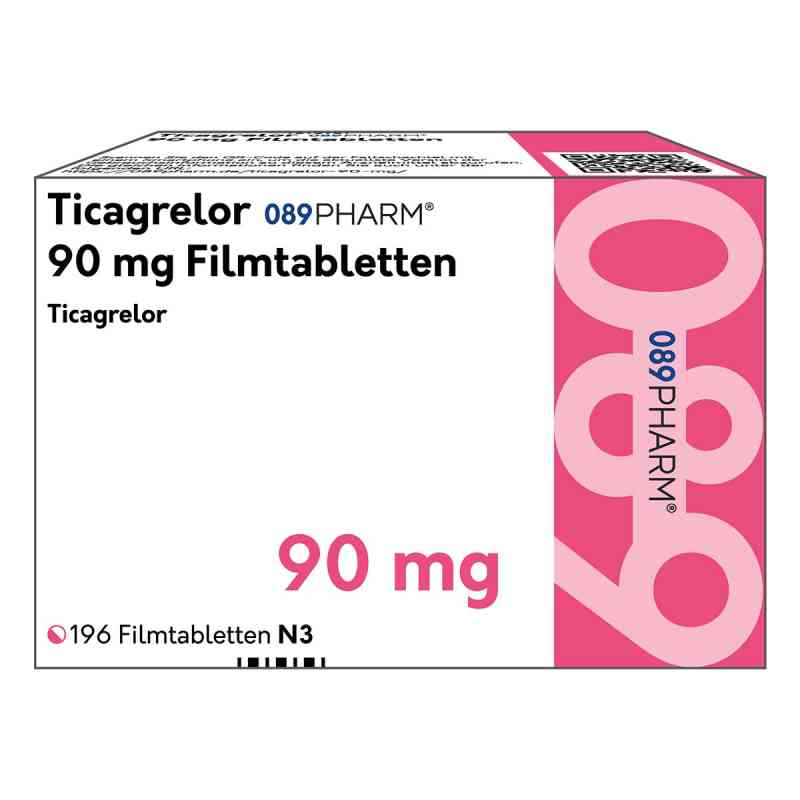 Ticagrelor 089pharm 90 Mg Filmtabletten 196 stk