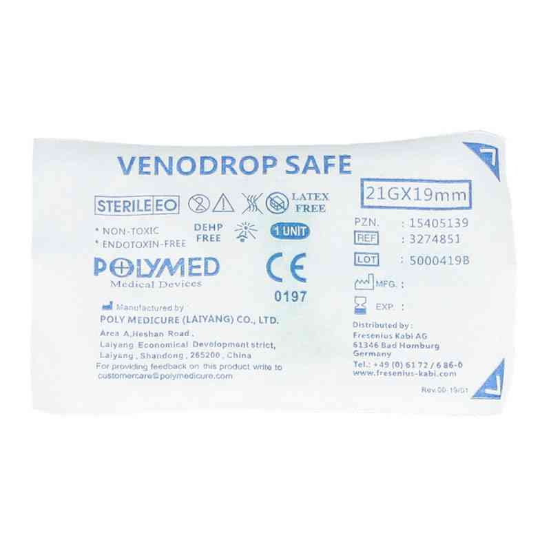 Venodrop Safe Venenp.best.21 G 19 mm grün Dehp-fr. 1X1 stk