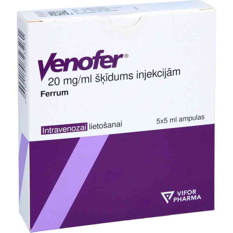 Venofer 20 Mg Fe/ml Injektionslösung Ampullen 5X5 ml