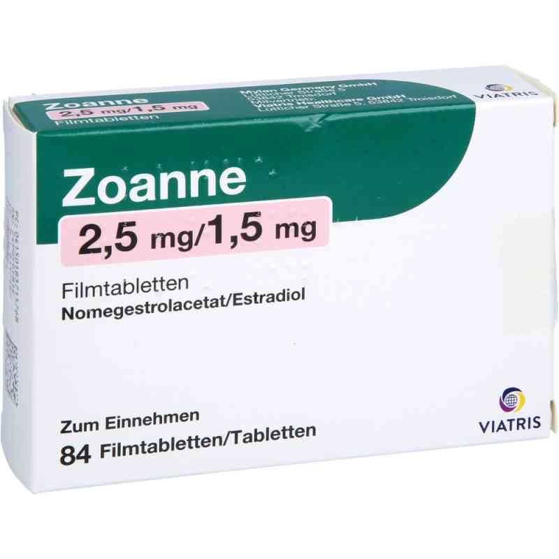 Zoanne 2,5 Mg/1,5 Mg Filmtabletten 84 stk online kaufen