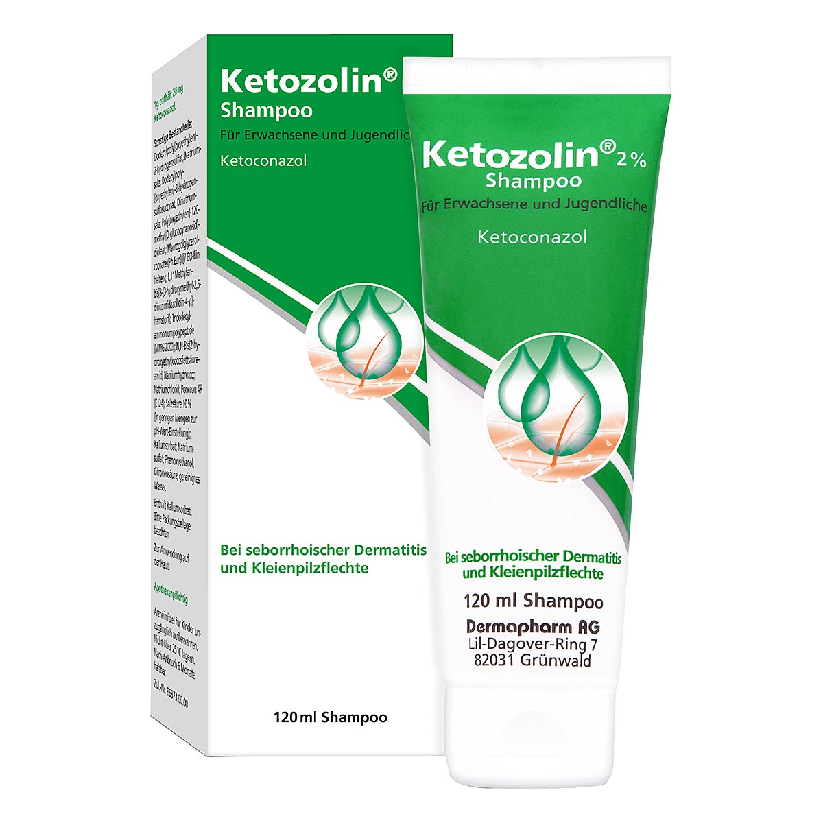 Ketozolin 2% Shampoo 120ml PZN 02837759 | eBay