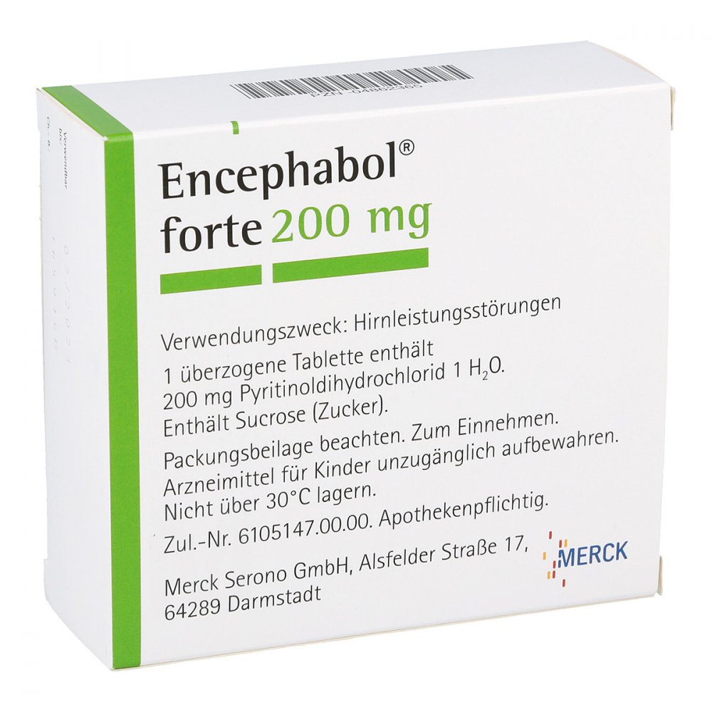 Encephabol forte 200mg 100 stk online günstig kaufen