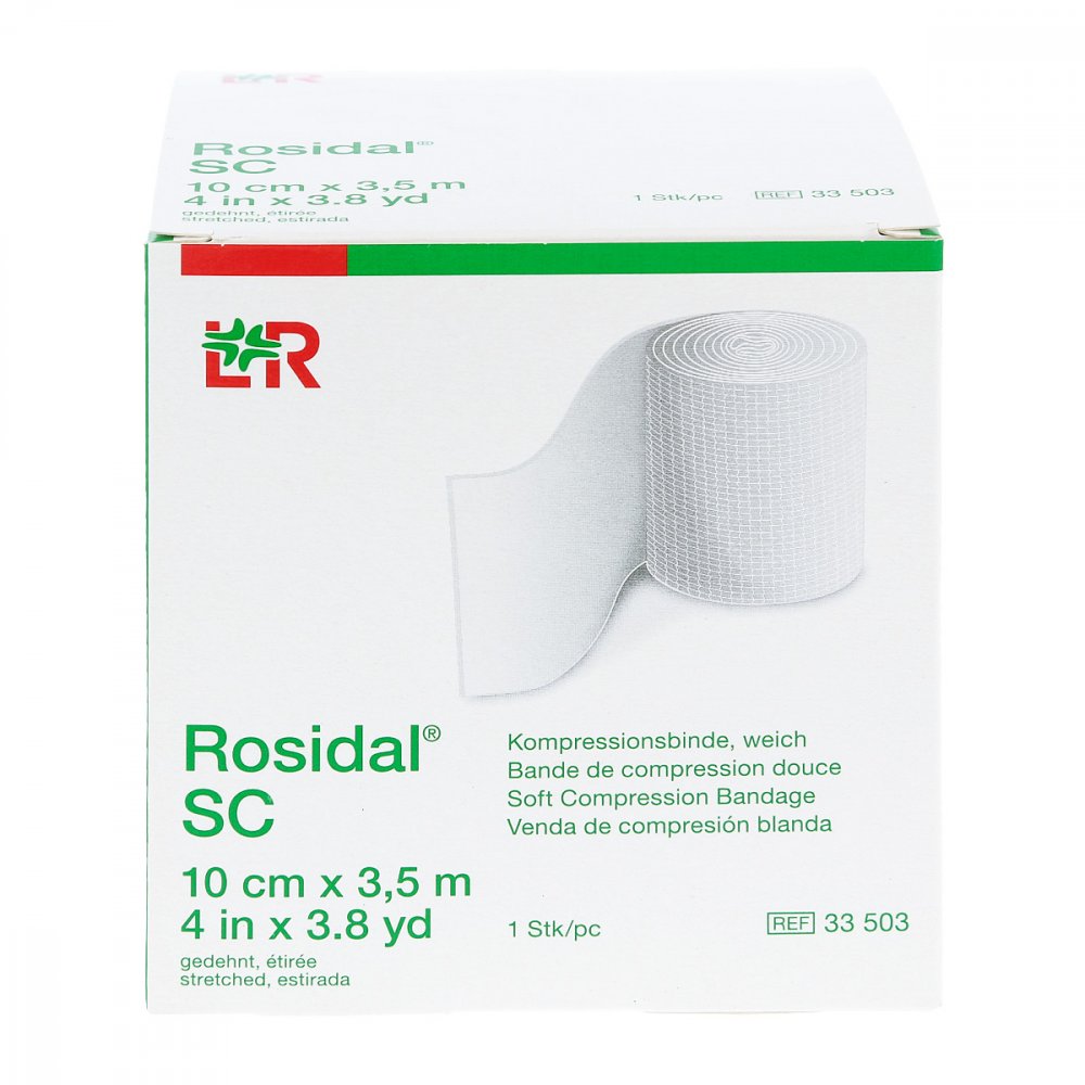Rosidal Sc Kompressionsbinde weich 10cmx3,5m 1 stk