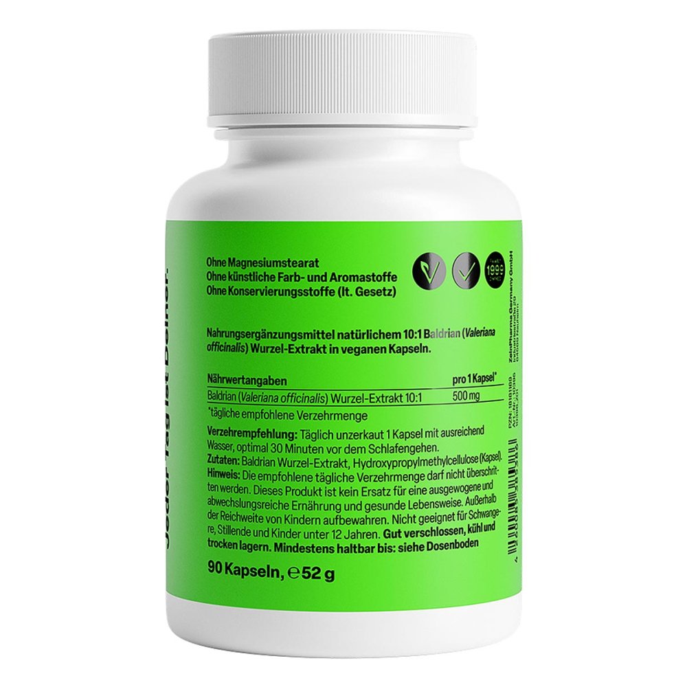 Baldrian 500 Mg Kapseln 90 stk online kaufen