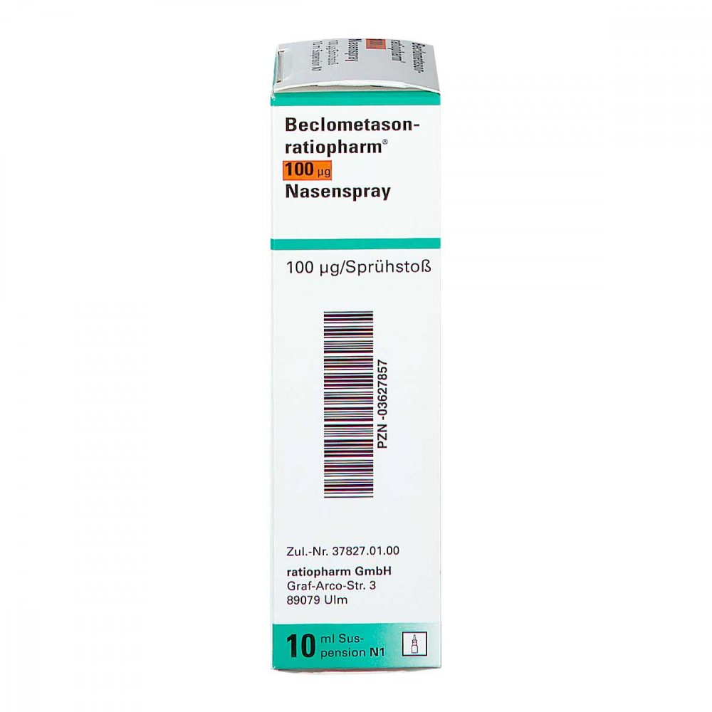 Beclometason-ratiopharm 100 [my]g Nasenspray 80 Hu 1 stk