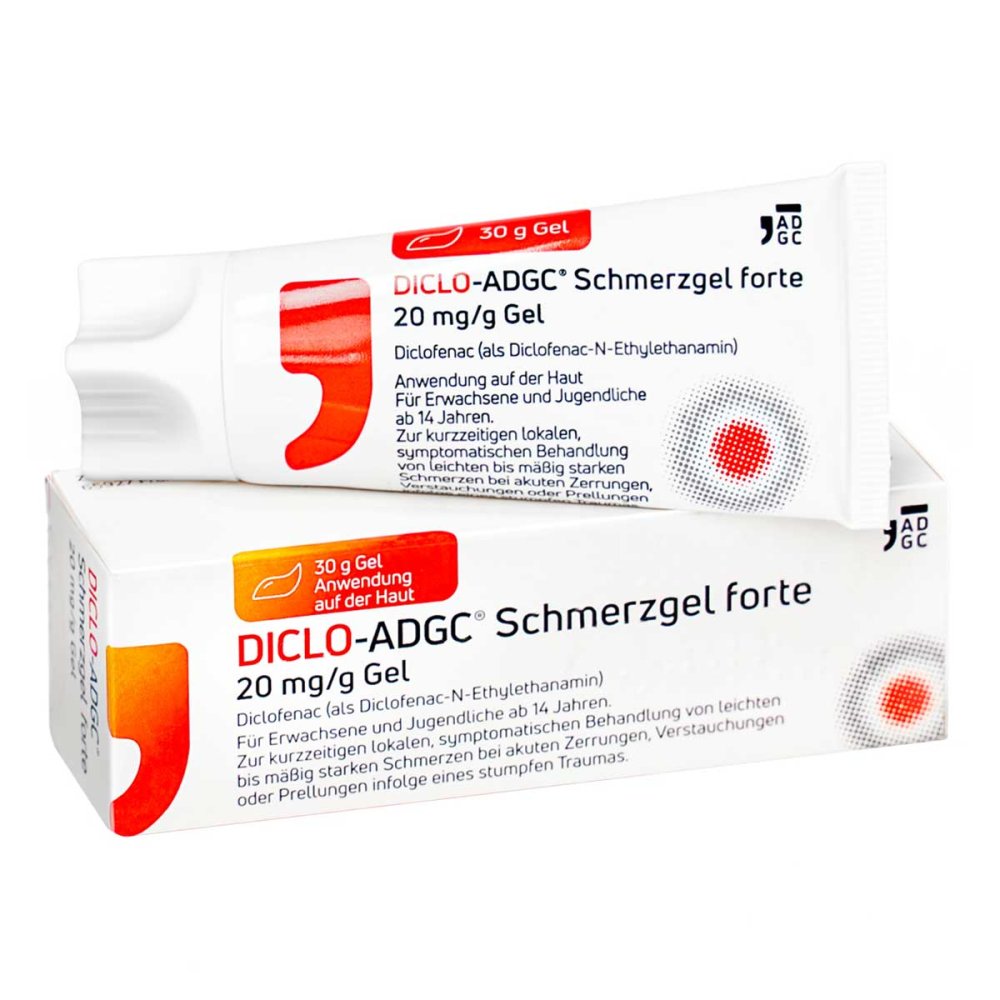 Diclo-ADGC Schmerzgel Forte 20 Mg/g 30 g online kaufen