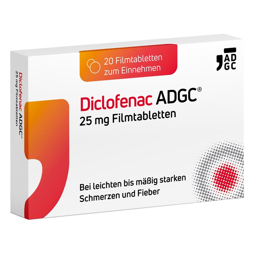 Diclofenac ADGC® 25 mg Filmtabletten 20 stk online kaufen