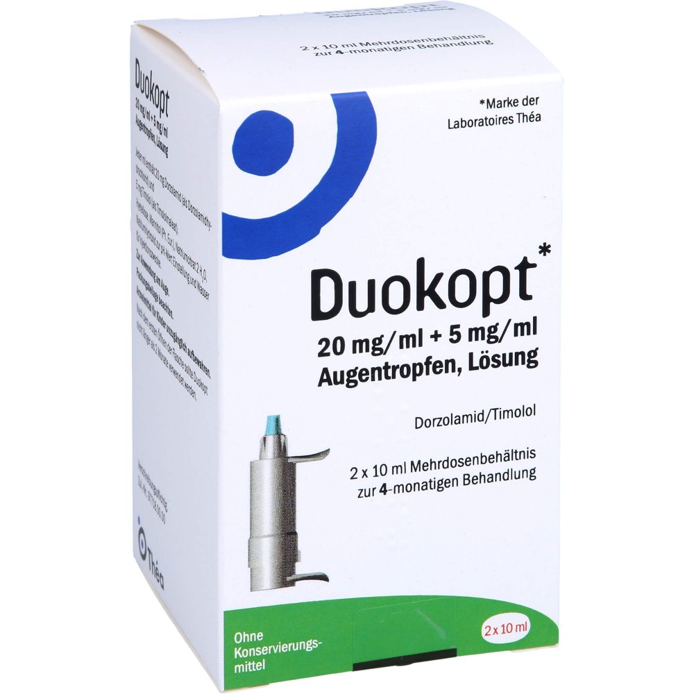 Duokopt 20 mg/ml + 5 mg/ml Augentropfen 2X10 ml
