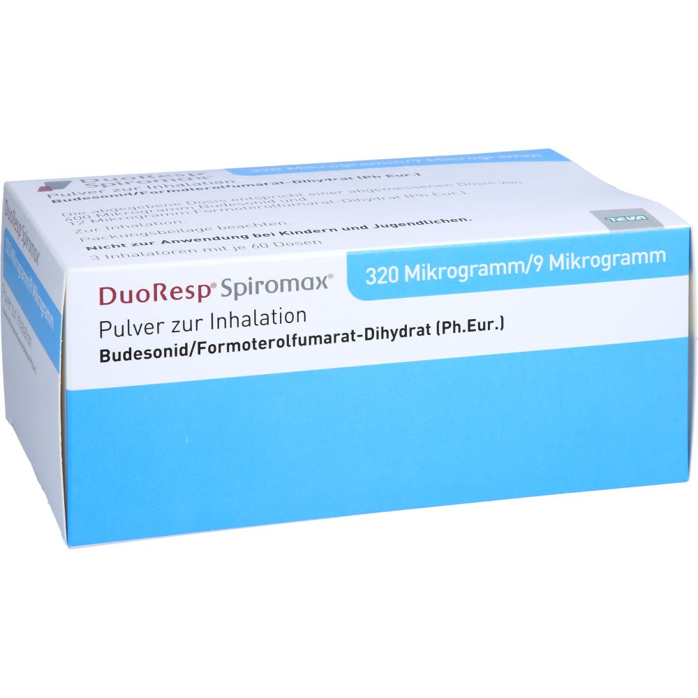 Duoresp Spiromax 320[my]g/9 [my]g/dosis 3x60ed Inh 3 stk