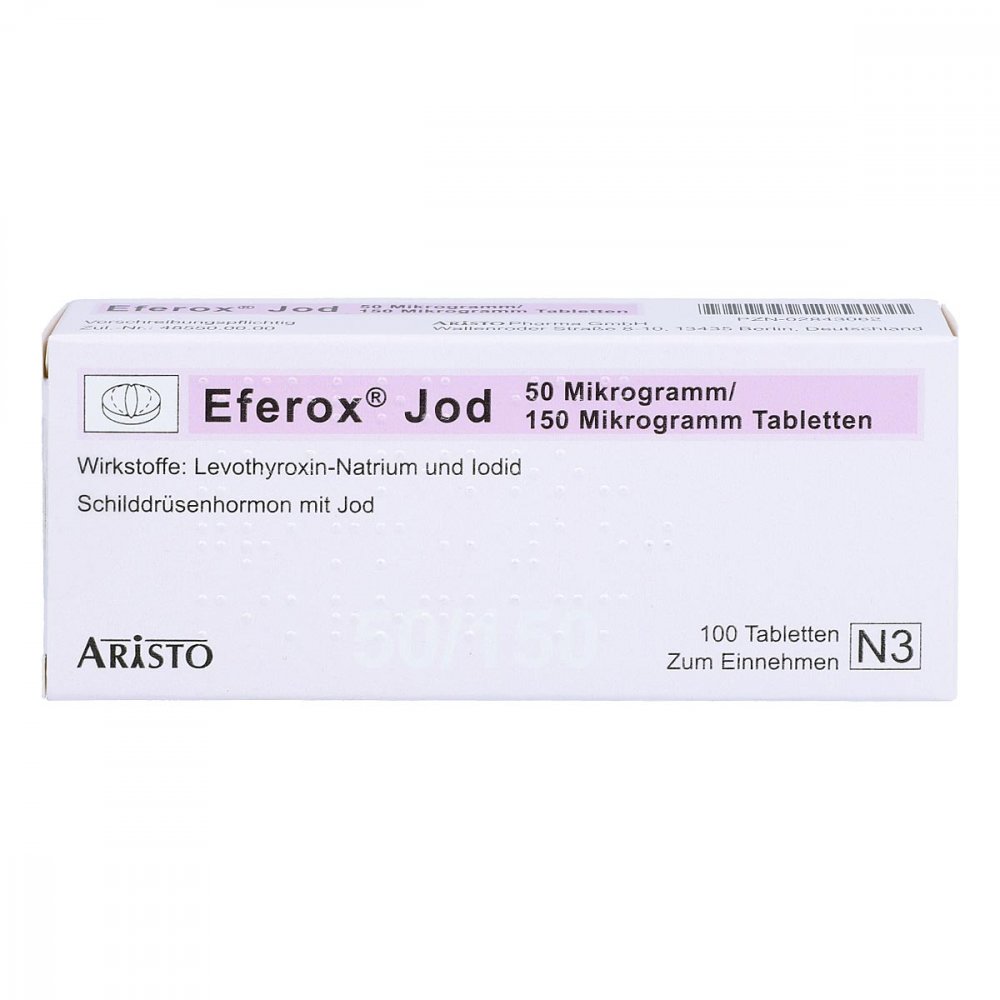 Eferox Jod 50 [my]g/150 [my]g Tabletten 100 stk
