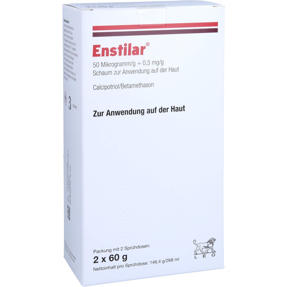 Enstilar 50 [my]g/g+0,5 mg/g Schaum zur, zum Anw.auf d.Ha 2X60 g
