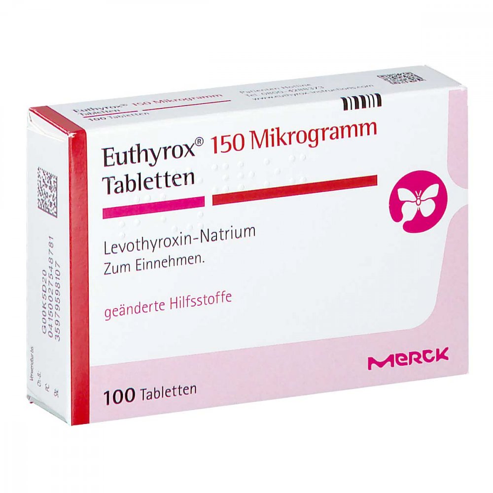 Euthyrox 150 Mikrogramm Tabletten 100 stk online kaufen