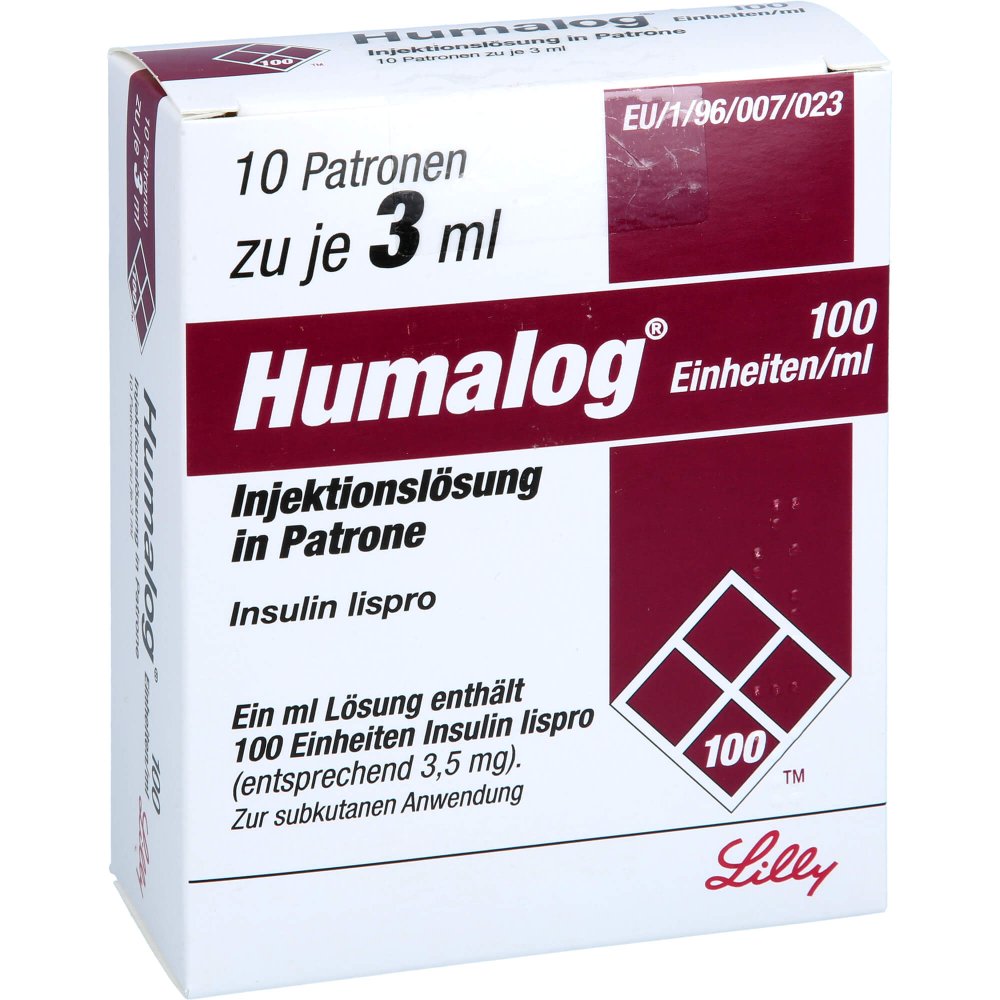 Humalog 100 E/ml Patrone Injektionslösung 10X3 ml