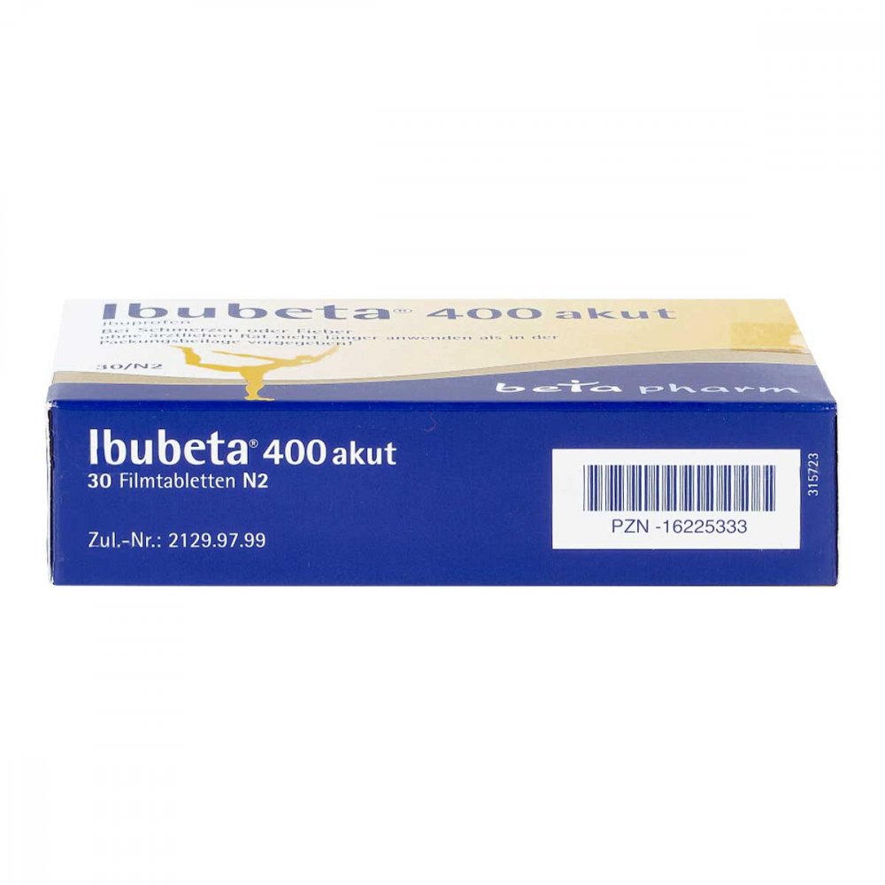 Ibubeta 400 Akut Filmtabletten 30 stk online kaufen