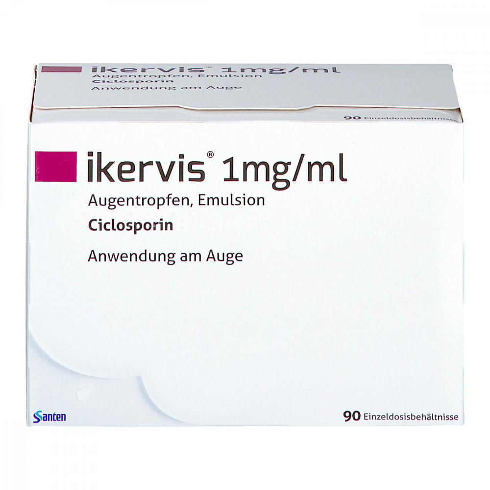 Ikervis 1 mg/ml Augentropfen Emuls.einzeldosispip. 90X0.3 ml