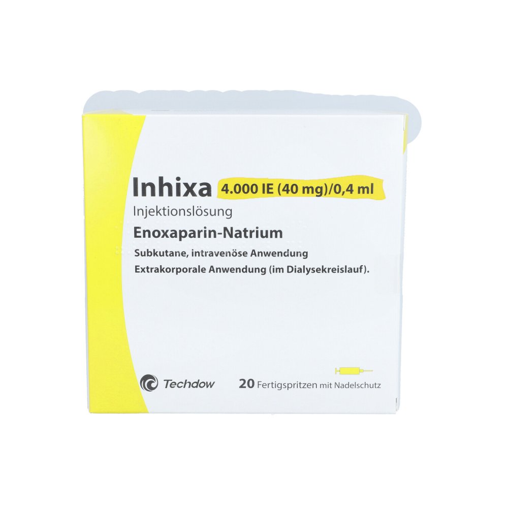 Inhixa 4.000 I.e. 40 mg/0,4 ml iniecto lsg.i.e.f.-spr. 20 stk