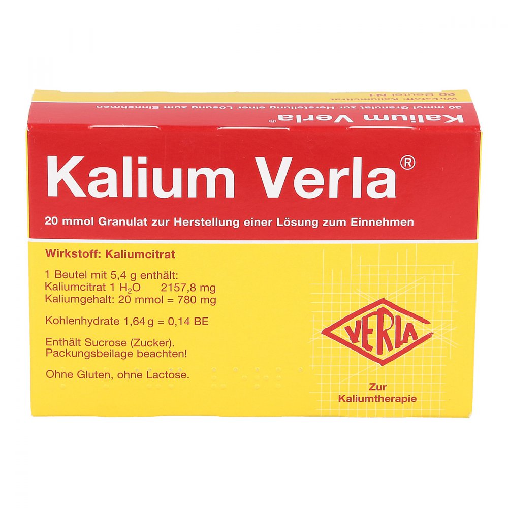 Kalium Verla Granulat 20 stk online kaufen