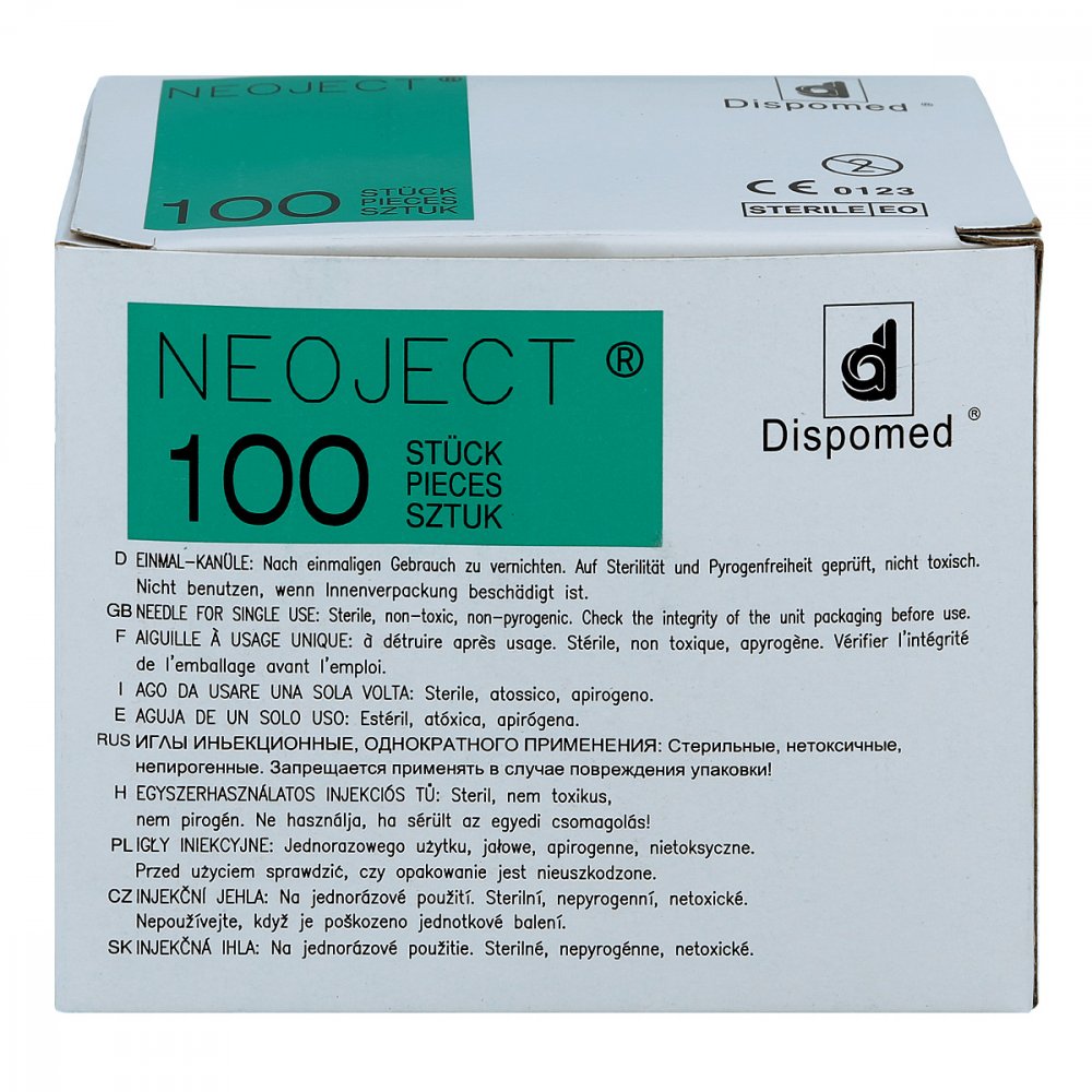 Kanülen Einmal Neoject Größe 1 8 0,45x23mm 100 stk