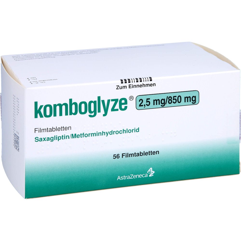 Komboglyze 2,5 mg/850 mg Filmtabletten 56 stk online kaufen