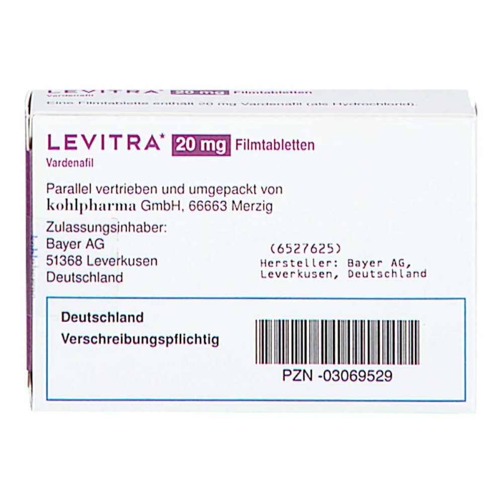 Levitra 20mg 12 stk online kaufen