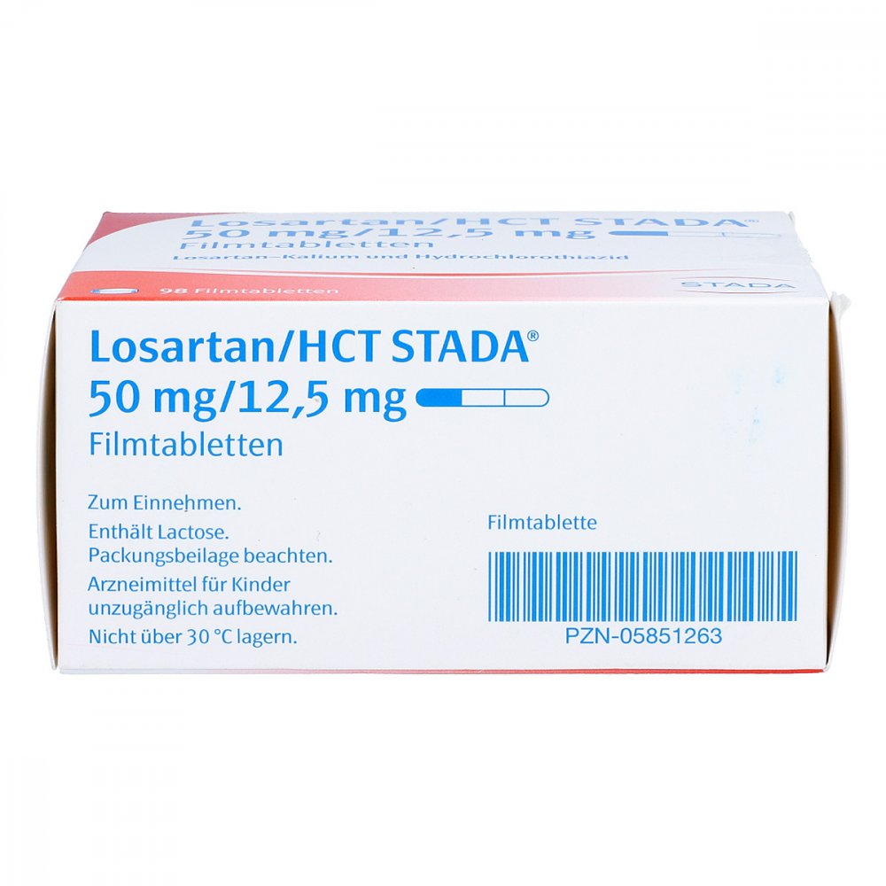 Losartan Hct Stada 50mg/12,5mg Filmtabletten 98 stk