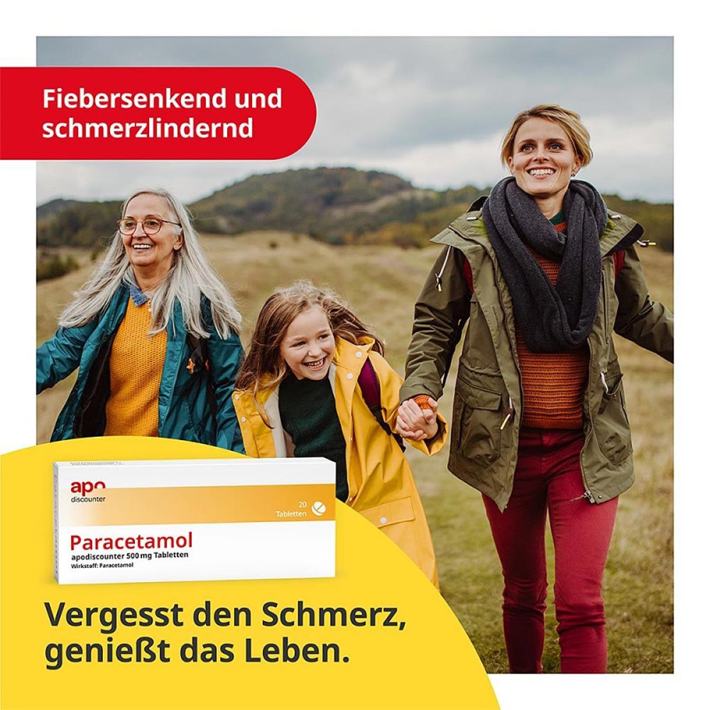 Paracetamol 500 mg von apodiscounter 3x20 stk online kaufen