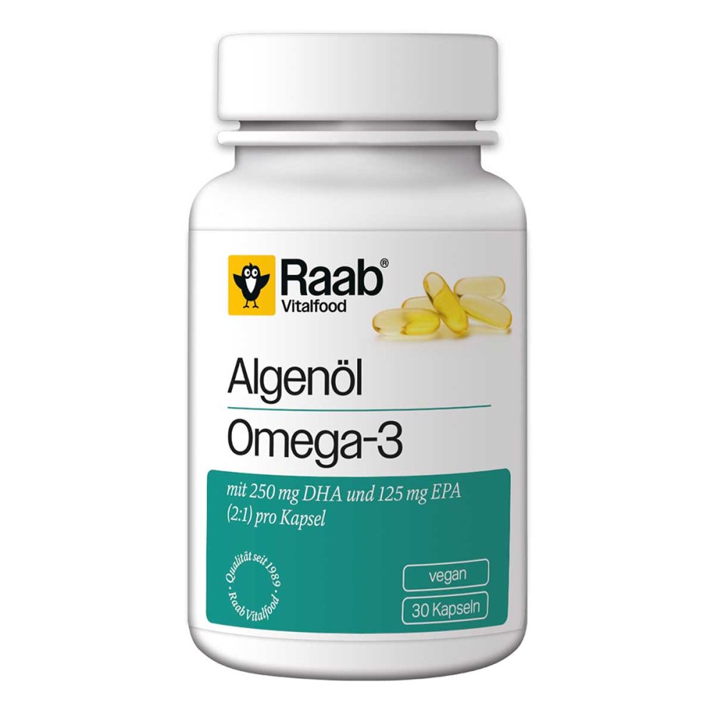 Raab Vitalfood Algenöl Omega-3 Kapseln 30 stk