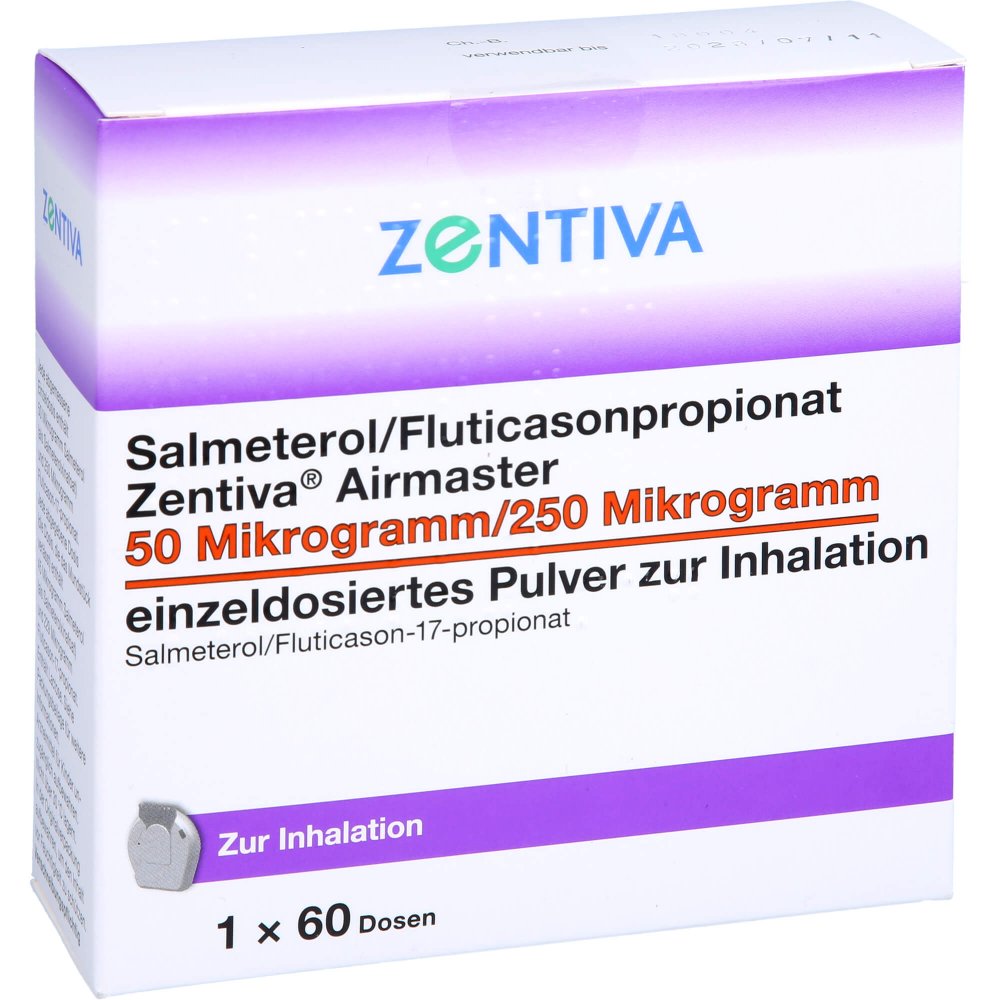 Salmeterol/fluticasonpropionat Zen.air. 50/250 [my 60 stk