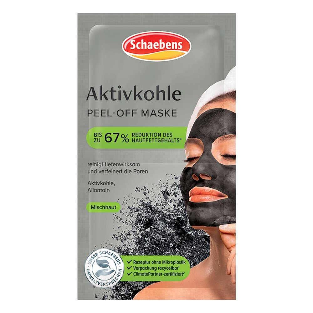 Schaebens Aktivkohle Peel-off Maske 2X8 ml online kaufen