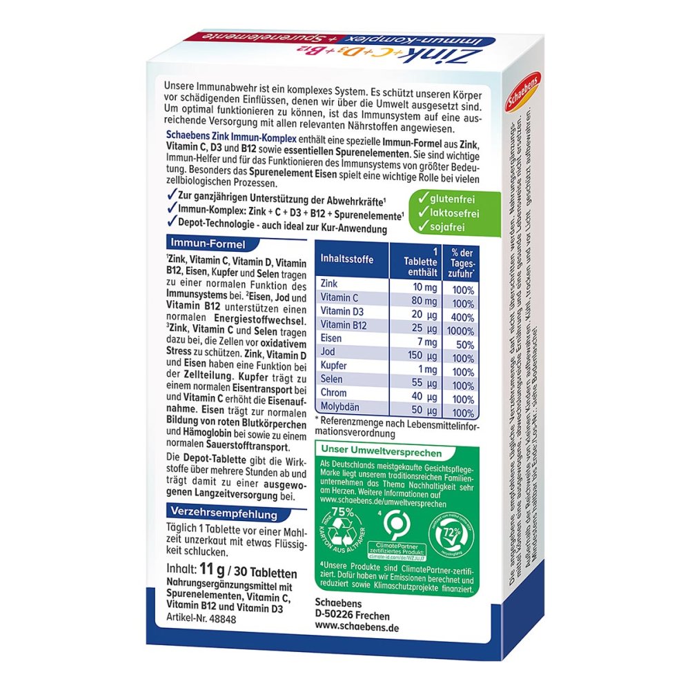 Schaebens Zink Immun Kur Tabletten 30 stk online kaufen