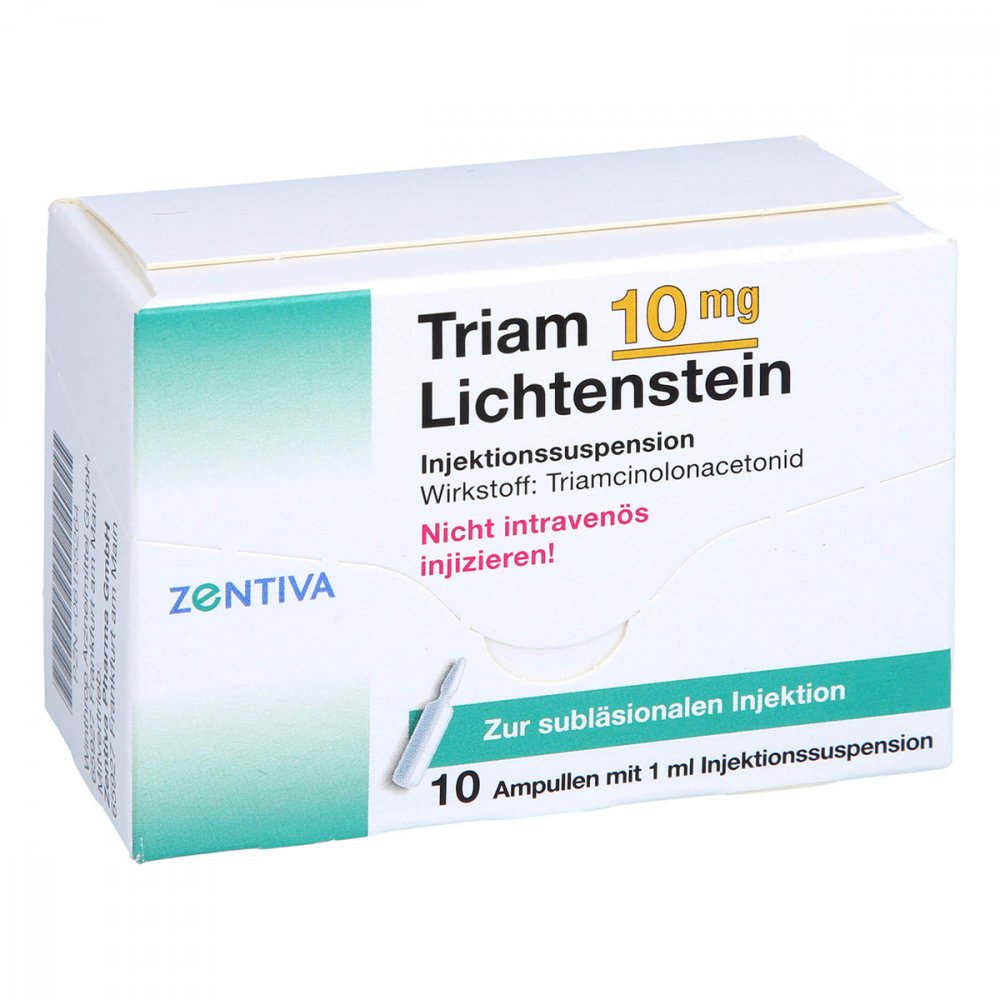 Triam 10 Lichtenstein Kristallsuspension Ampullen 10X1 ml
