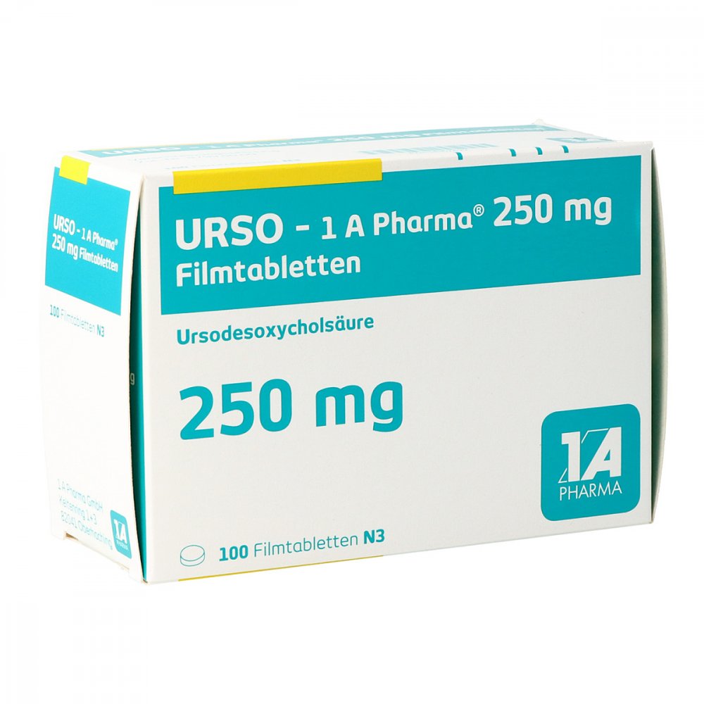 Urso-1a Pharma 250 mg Filmtabletten 100 stk online kaufen
