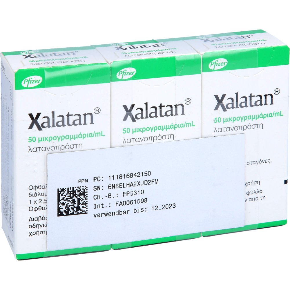 Xalatan 50 Mikrogramm/ml Augentropfen 3X2.5 ml