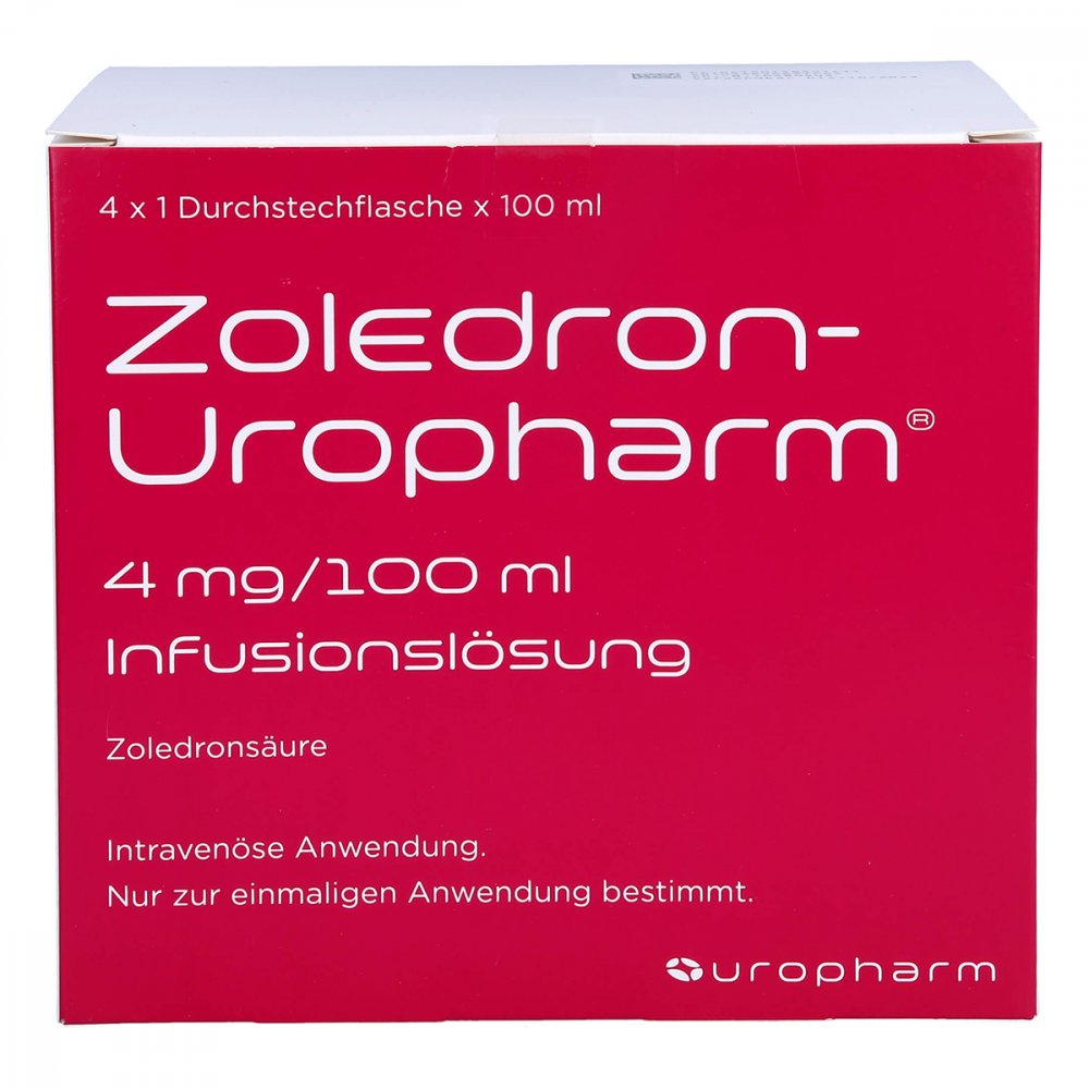 Zoledron-uropharm 4 mg/100 ml Infusionslösung 4X100 ml